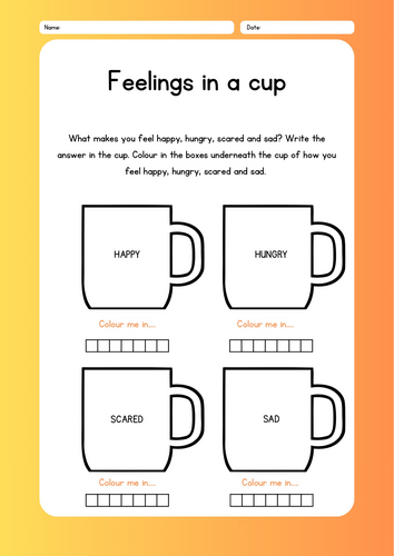 Feelings in a cup | Teaching Resources