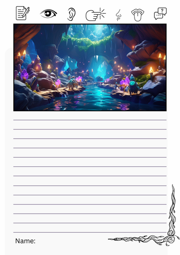 150 - Writing image prompts - Fantasy places | Teaching Resources