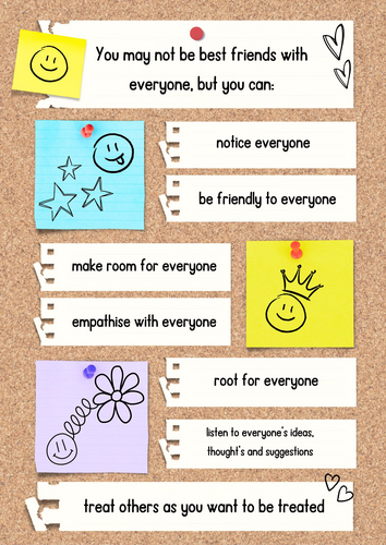 Poster "You can't be friends with everyone..." | Teaching Resources
