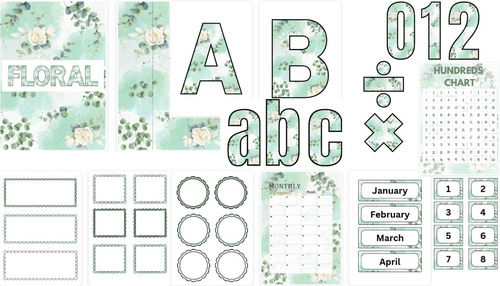 Floral Classroom Display Pack | Teaching Resources