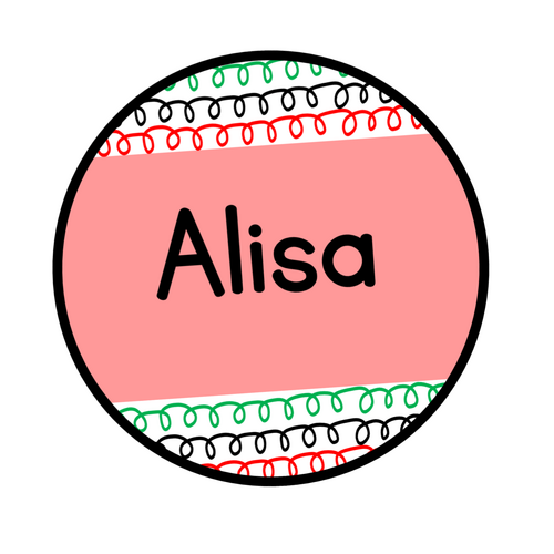 Editable Boho Student Name Plates, Student Name Labels, Round Name Tags ...