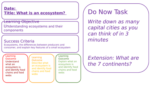 Series of lessons on Wilderness Regions | Teaching Resources