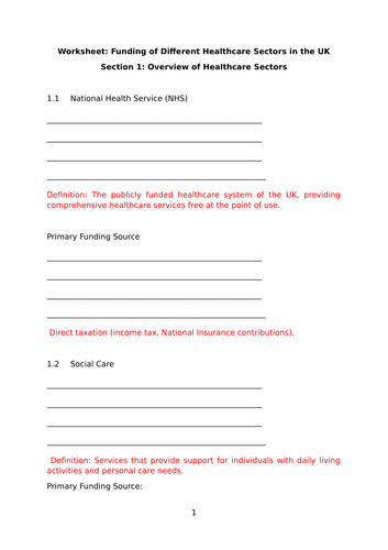 T Level Health A2 worksheet and end of topic test | Teaching Resources