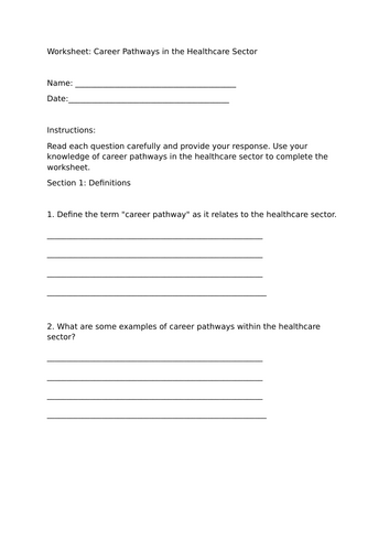 T Level Health A2 worksheet and end of topic test | Teaching Resources