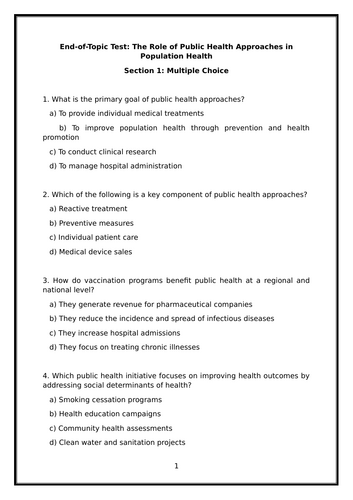 T Level Health A2 worksheet and end of topic test | Teaching Resources