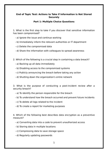 T level health A5 end of topic tests and worksheets | Teaching Resources