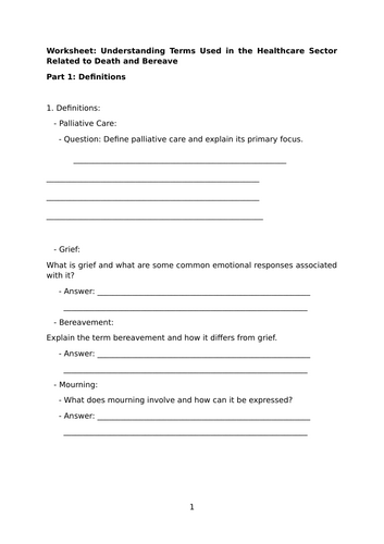 T level health A8 end of topic tests and worksheets | Teaching Resources