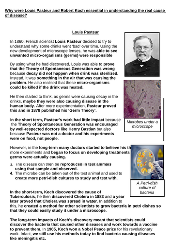Edexcel Medicine (Industrial) 1. Causes of disease | Teaching Resources