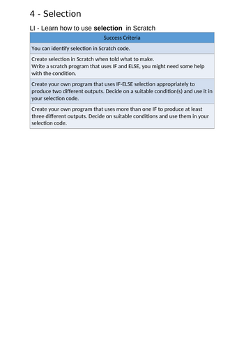 KS3 Introduction to Scratch Programming - Task Sheets | Teaching Resources KS3 Introduction to Scratch Programming - Task Sheets | Teaching Resources