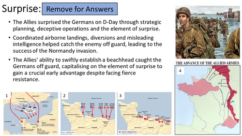 Card Sort - Why was D - Day Successful? | Teaching Resources