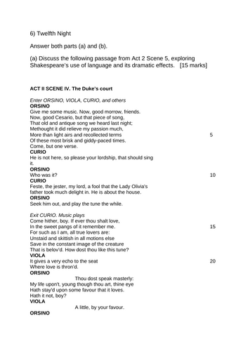 Fully resourced KS5 Twelfth Night Teaching Bundle | Teaching Resources Fully resourced KS5 Twelfth Night Teaching Bundle | Teaching Resources