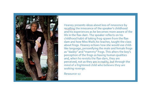 Teaching English: Poetry - Seamus Heaney's 'Death of a Naturalist ...