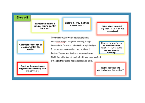 Teaching English: Poetry - Seamus Heaney's 'Death of a Naturalist ...