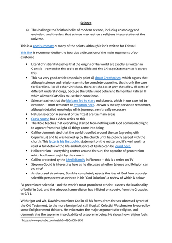 Revision notes for Edexcel Christianity | Teaching Resources