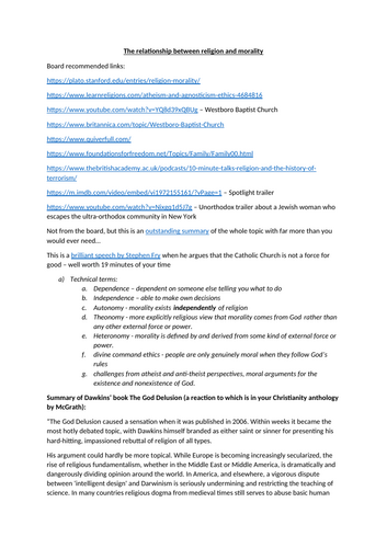Revision notes for Edexcel Christianity | Teaching Resources