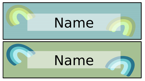 Editable Pastel Rainbow Table Names | Teaching Resources