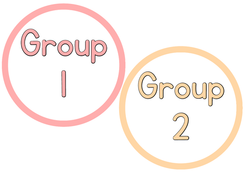 Pastel Rainbow Colours Table Signs Classroom Decor | Teaching Resources