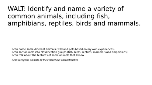 Year 1 Science Animals inc humans | Teaching Resources