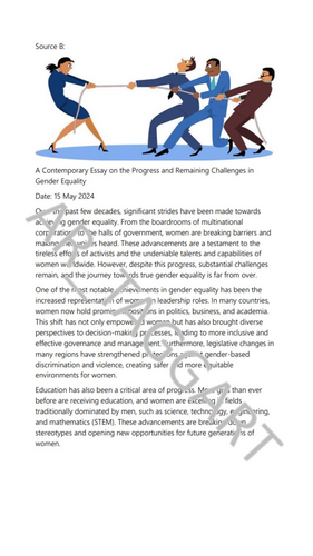 Aqa Gcse Paper 2 Reading Writing Suffrage Equality Teaching