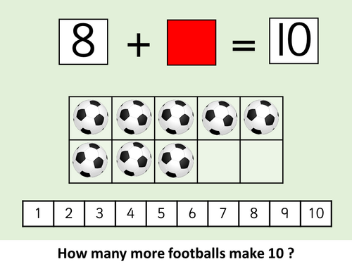 Football Ten Frame Euros | Teaching Resources