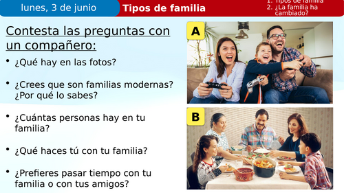 Cambios en la familia [Pack] (Spanish A level) | Teaching Resources
