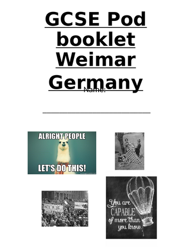 GCSE Pod Quiz booklet | Teaching Resources