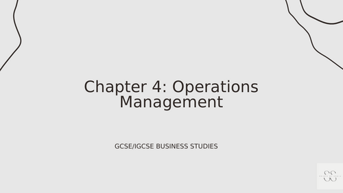 IGCSE Business Studies Chapter 4 Teaching Slides | Teaching Resources