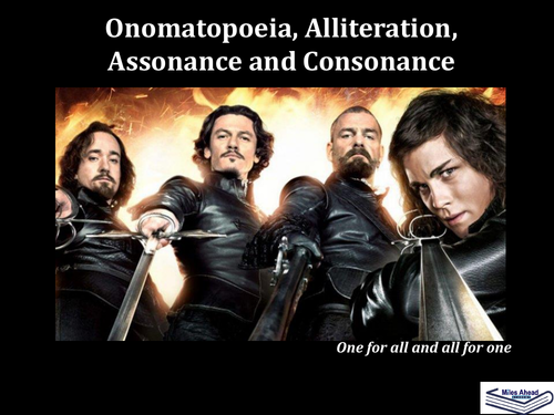 Alliteration, Assonance and Consonance for imagery | Teaching Resources