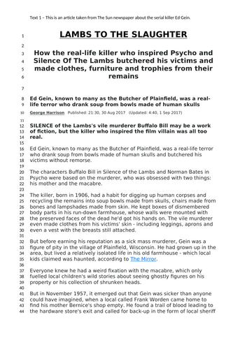 GCSE English Language Edexcel 2.0 Serial Killers Paper 2 | Teaching ...