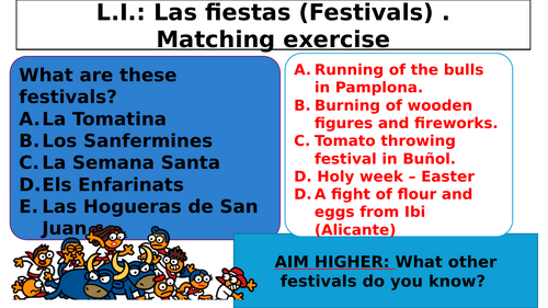 Fiestas tradicionales | Teaching Resources