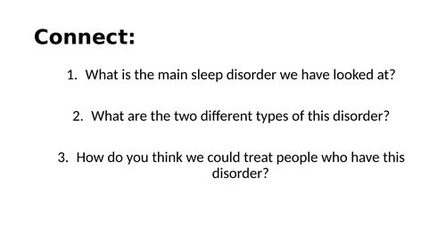 OCR GCSE Psychology: Sleep & Dreaming | Teaching Resources