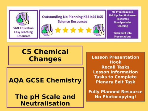 GCSE Chemistry The pH Scale and Neutralisation Full Lesson Presentation and Resources | Teaching ...