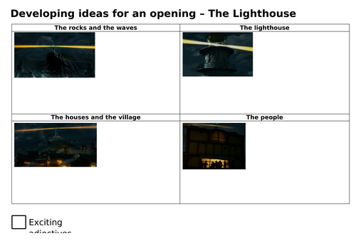 2 week unit of work based on Literacy Shed video- The Lighthouse ...