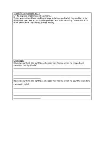 2 week unit of work based on Literacy Shed video- The Lighthouse ...