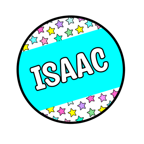 Printable Colorful Stars Student Name Labels, Editable Cubbies Labels ...