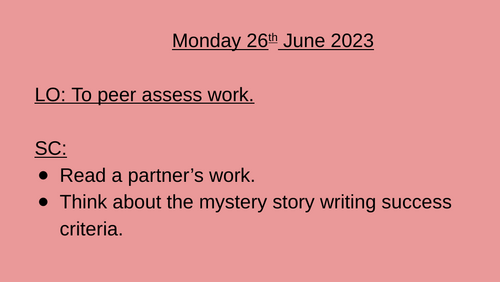 Fiction mystery narrative | Teaching Resources