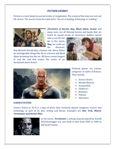 Fiction Genres - A Thrilling Material for Storytellers! | Teaching ...