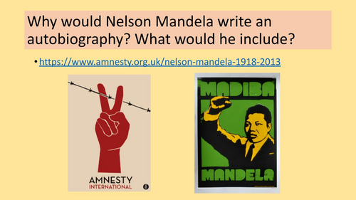 Nelson Mandela English Comprehension Autobiography | Teaching Resources