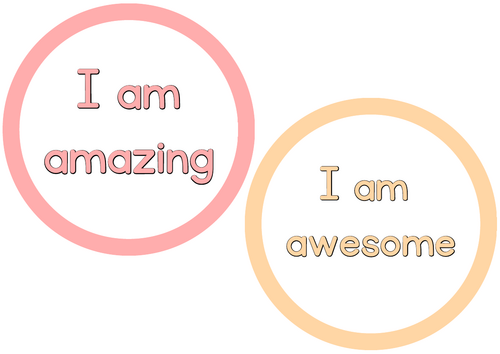 Pastel Rainbow Affirmation Station Classroom Decor Display | Teaching ...