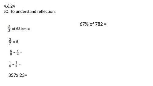 Reflection KS2 | Teaching Resources