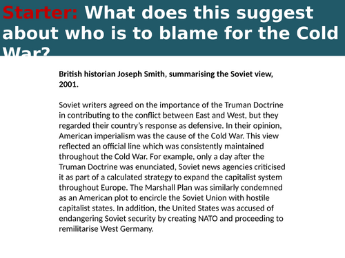 OCR GCSE History International Relations 1945-2000 | Teaching Resources