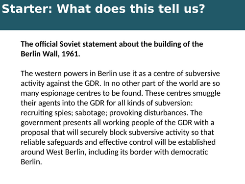 OCR GCSE History International Relations 1945-2000 | Teaching Resources