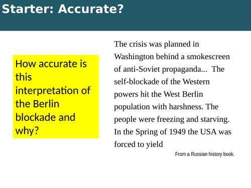OCR GCSE History International Relations 1945-2000 | Teaching Resources