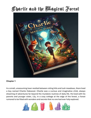 Guided Reading Activity for "Charlie and the Magical Forest". Inspired ...