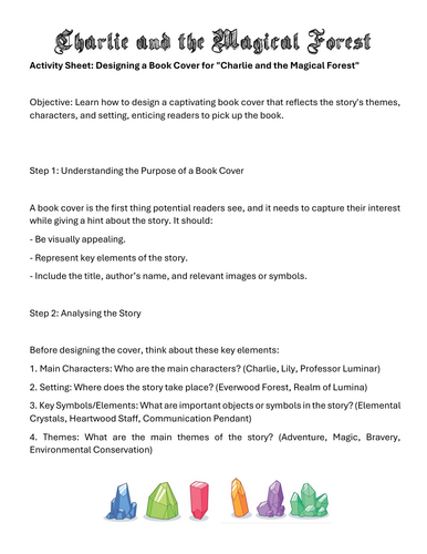 Guided Reading Activity for "Charlie and the Magical Forest". Inspired ...