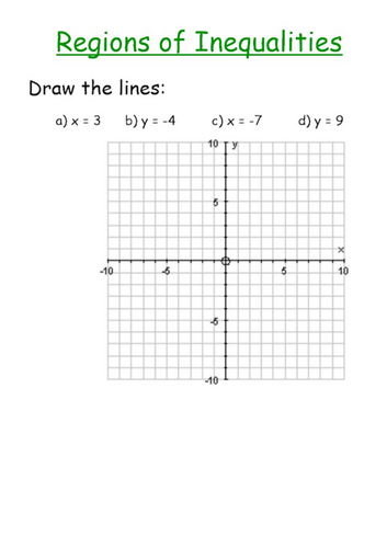 Regions of Inequalities | Teaching Resources