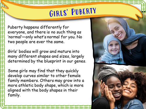 Girls' Puberty + Periods | Teaching Resources