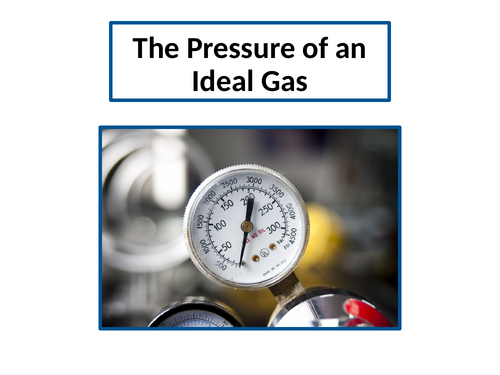 Pressure of an Ideal Gas - A Level Physics | Teaching Resources
