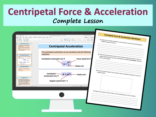 Centripetal Force & Acceleration - A Level Physics | Teaching Resources