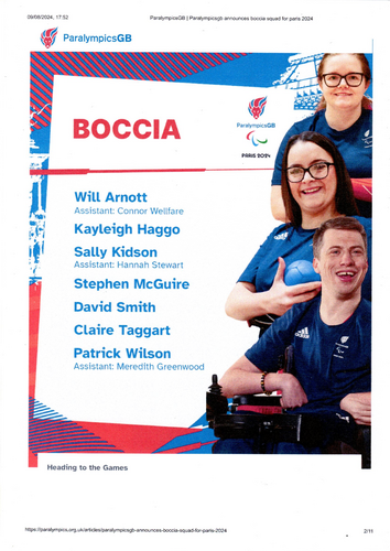 GB Paralympics BOCCIA 2024 | Teaching Resources